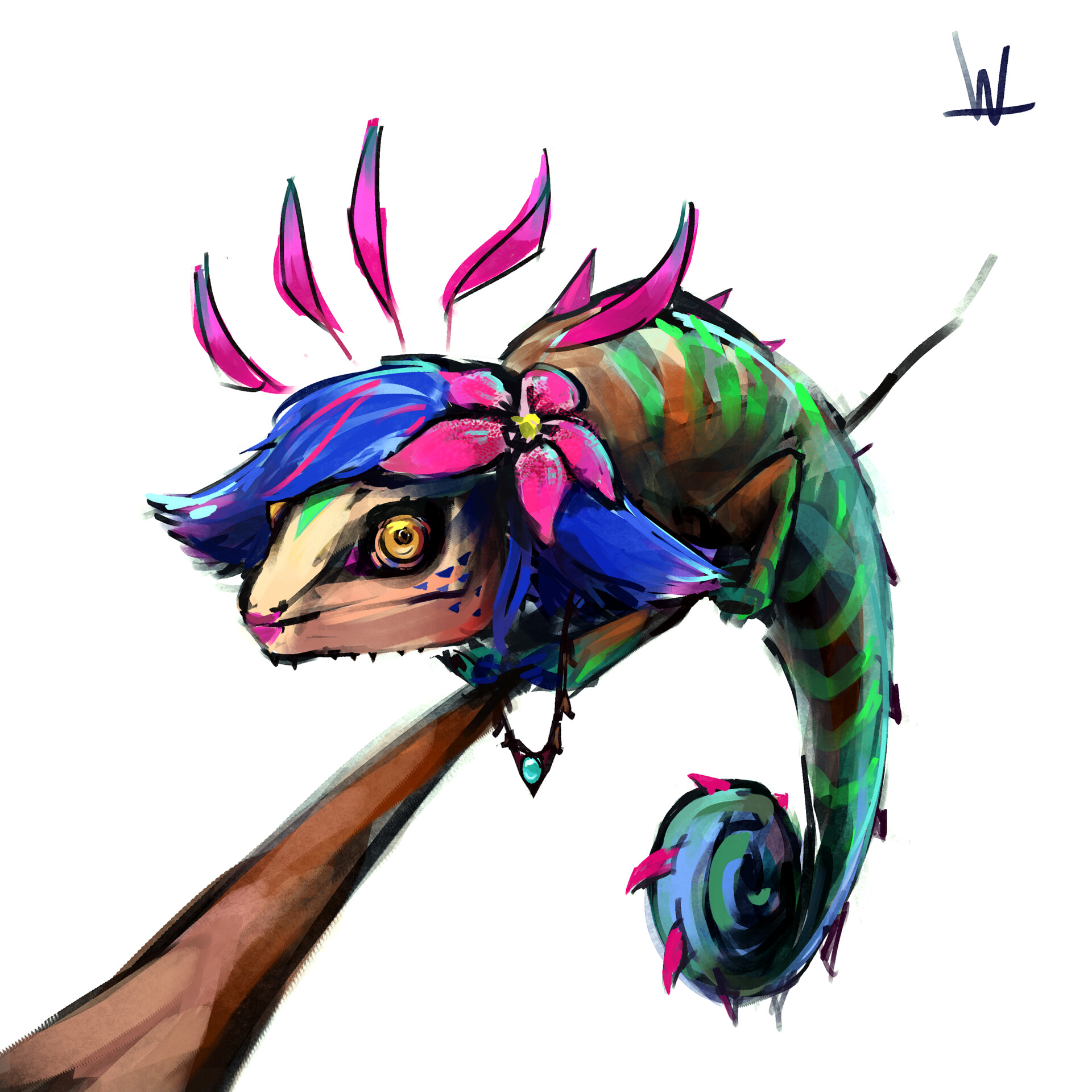 ArtStation - Realistic Neeko (Chameleon)