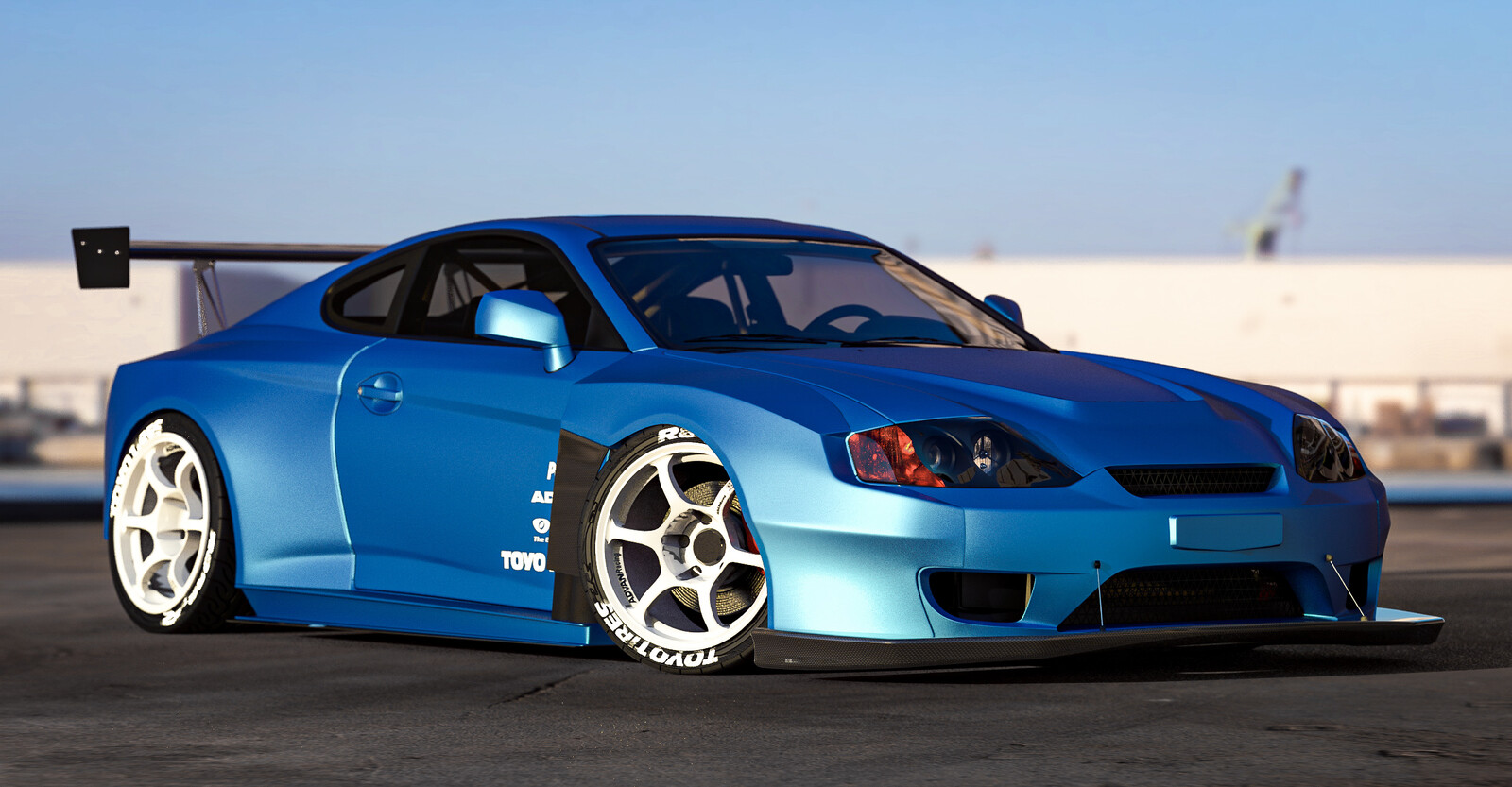 BRIAN KIM DESIGNS - Hyundai Tiburon Tuscani Wide Bodykit Concept.