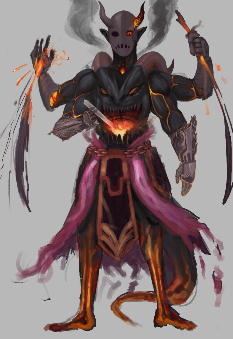 ArtStation - Lava demon