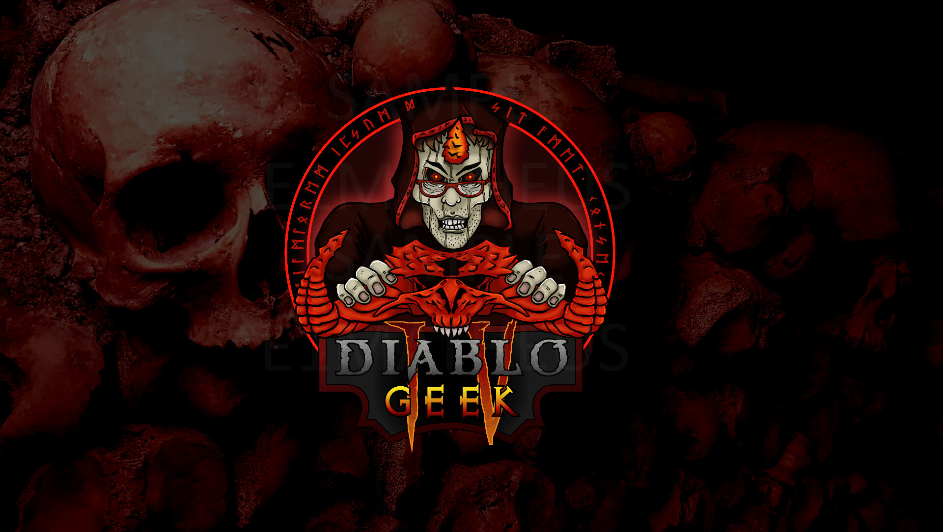 ArtStation - Diablo IV Geek logo Illustration