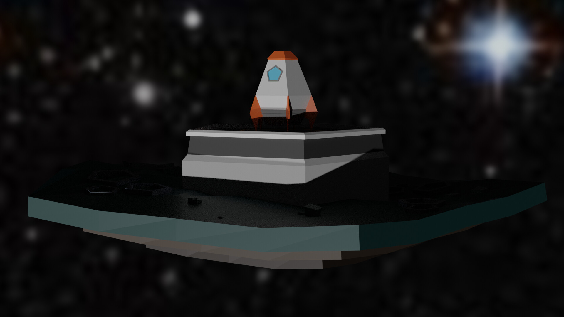 ArtStation - Low Poly Rocket