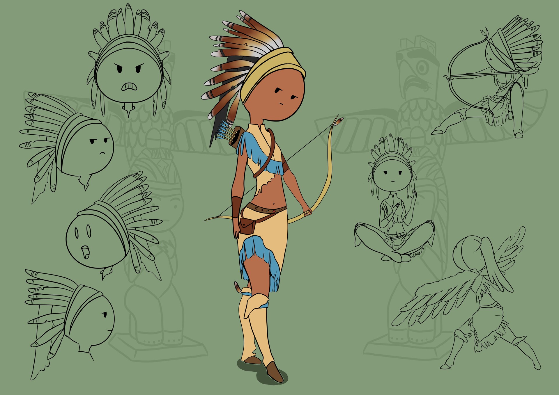 ArtStation - Adventure Time - Native American Princess