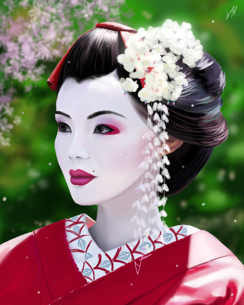 ArtStation - Serene Geisha