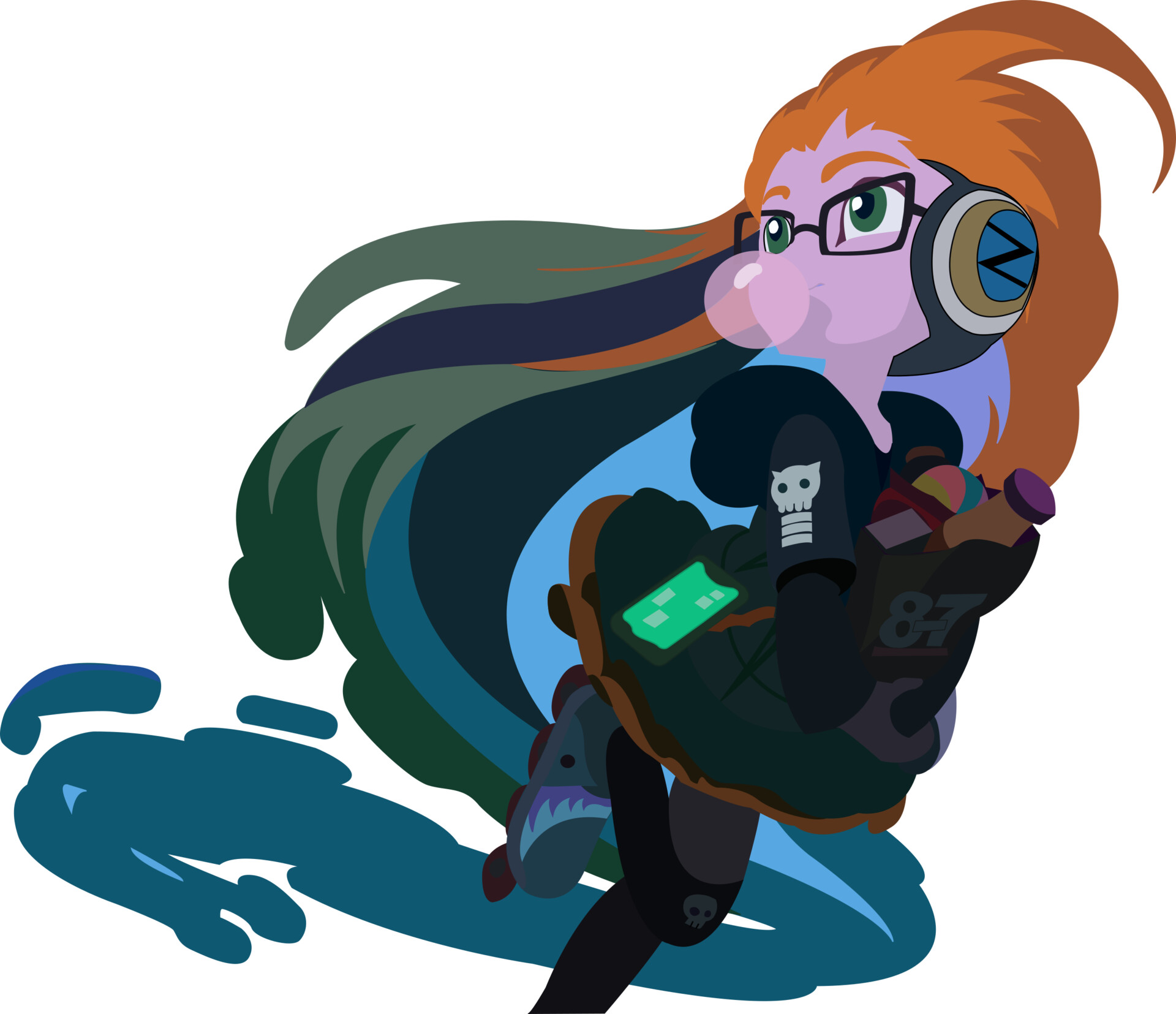 ArtStation - Cyberpop Zoe Digital Trace