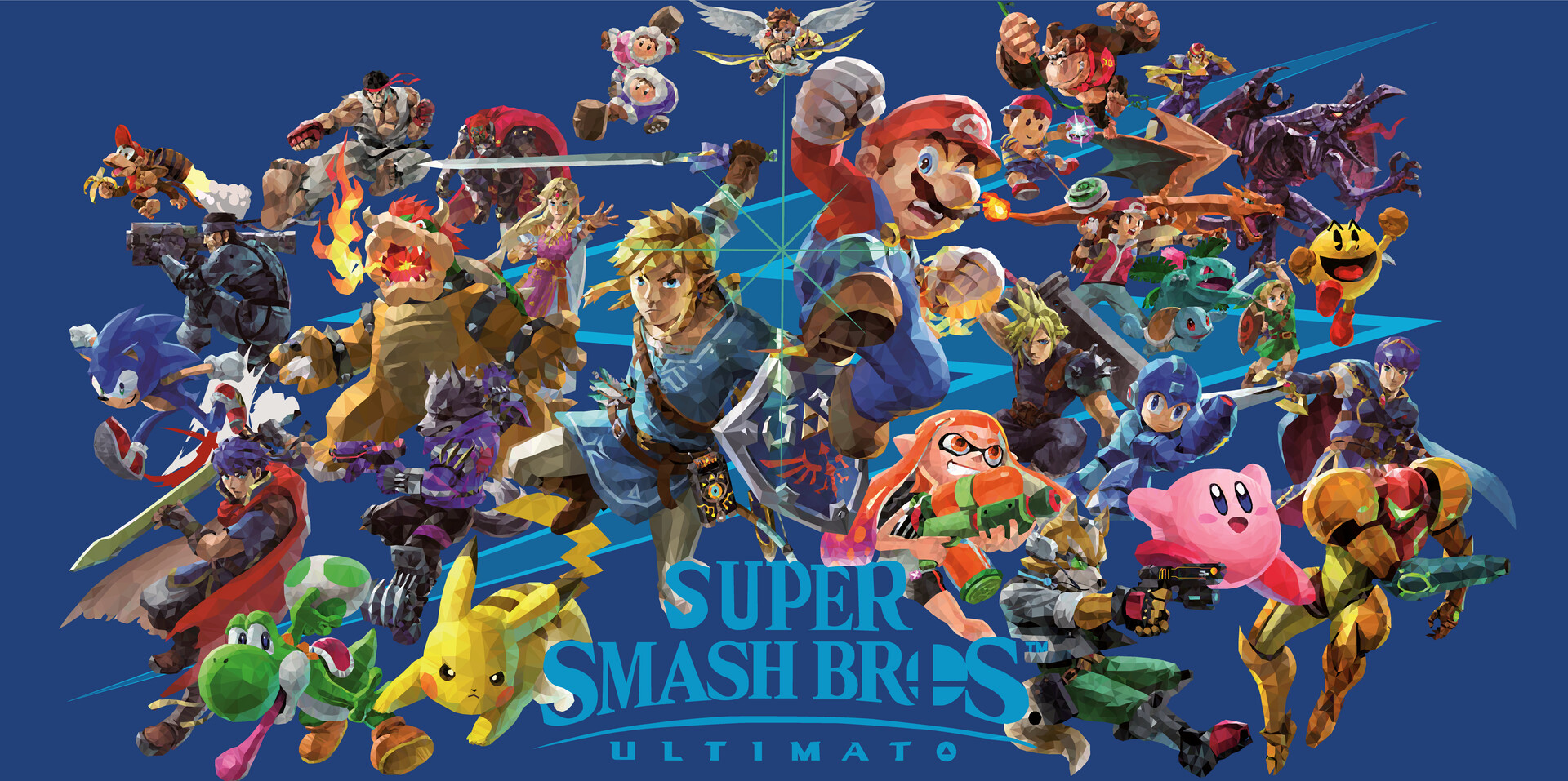 ArtStation - Low Poly - Smash Bros illustration