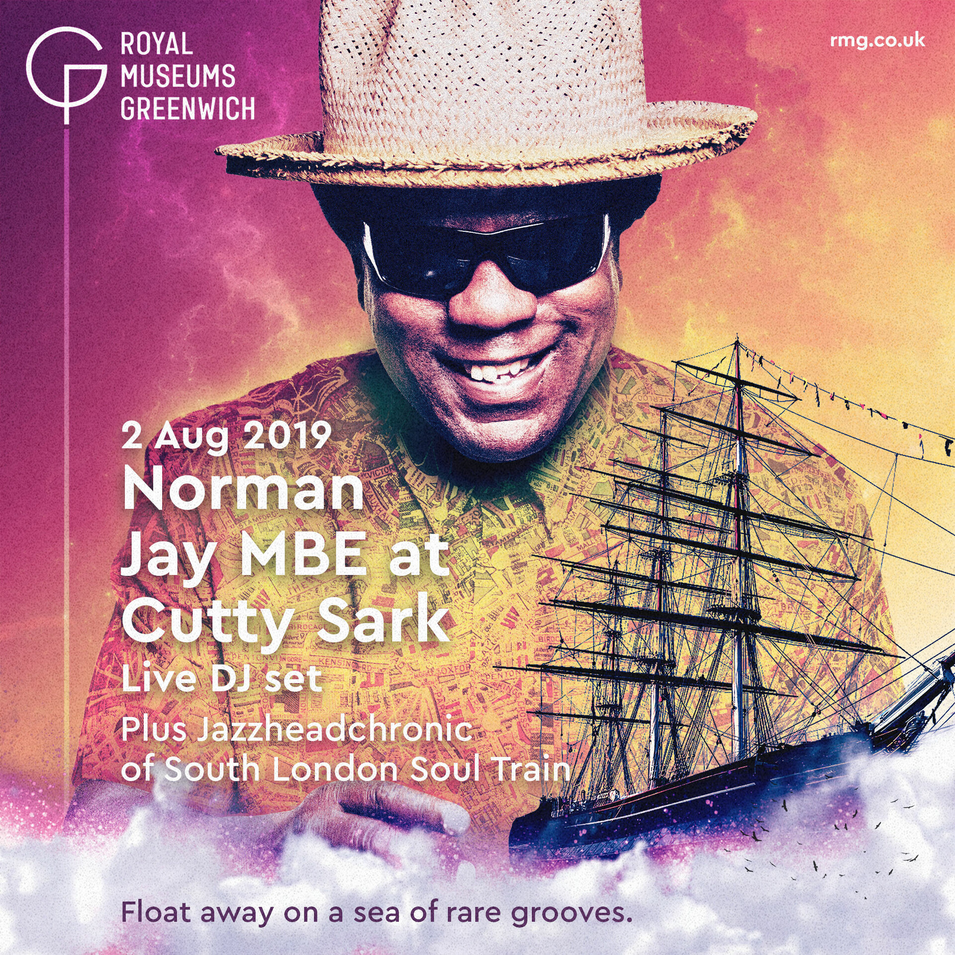 ArtStation - Royal Museum Greenwich Cutty Sark Norman Jay Mbe Event Poster