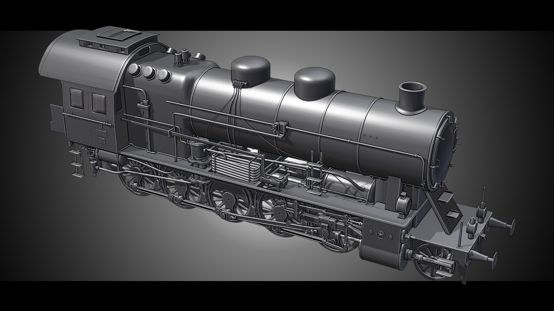 ArtStation - Steam Locomotive