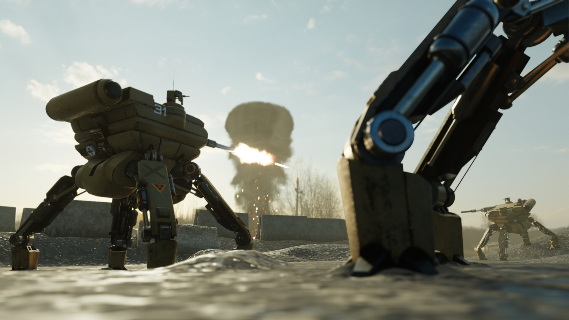 ArtStation - Military Mech scene