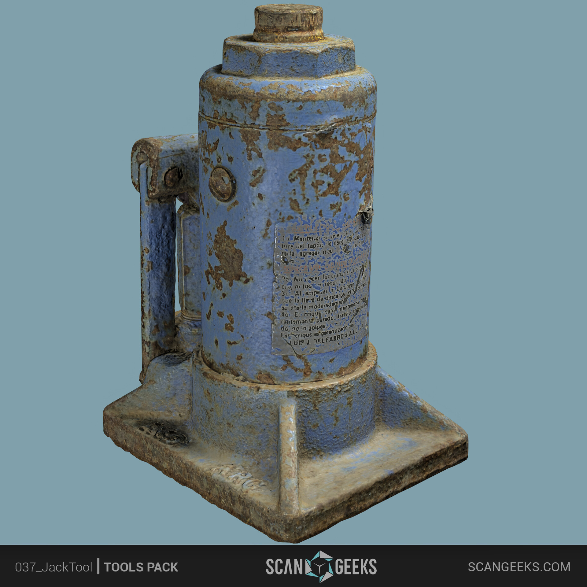 Scan Geeks - Jack Tool - Photogrammetry Asset 3D PhotoScan