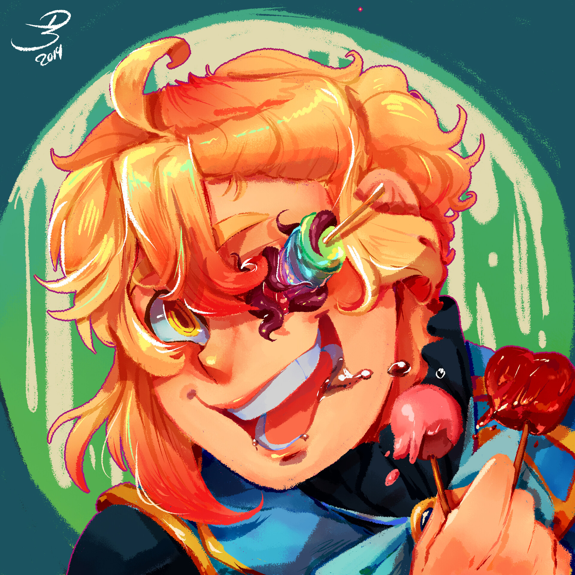 ArtStation - Lineless flat-ish stuff!