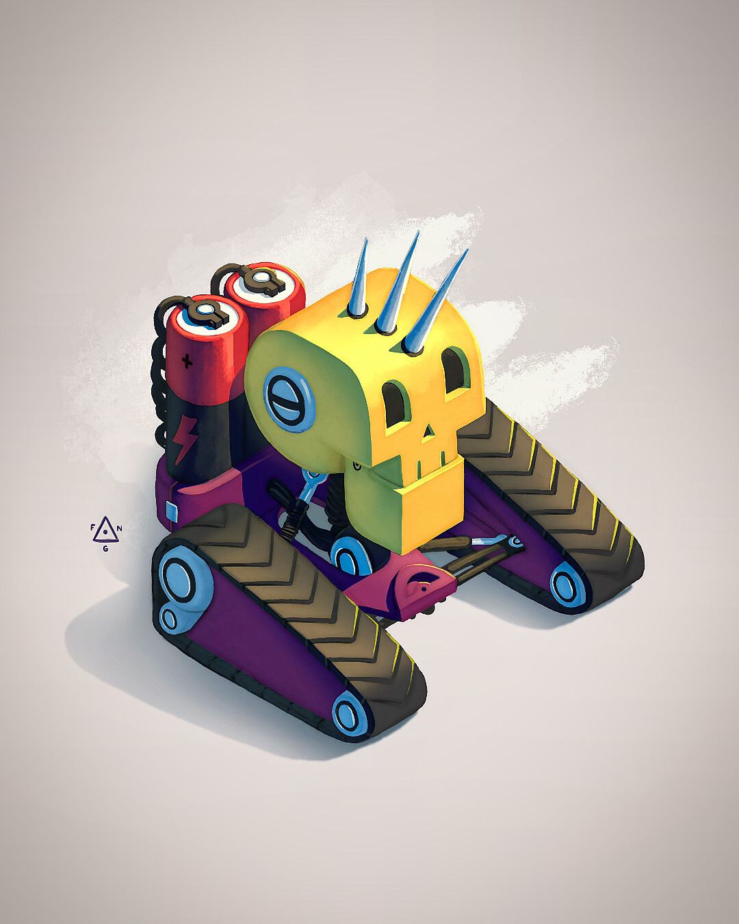 Rafael Fong - mrfong 2D artist - Isometric machines