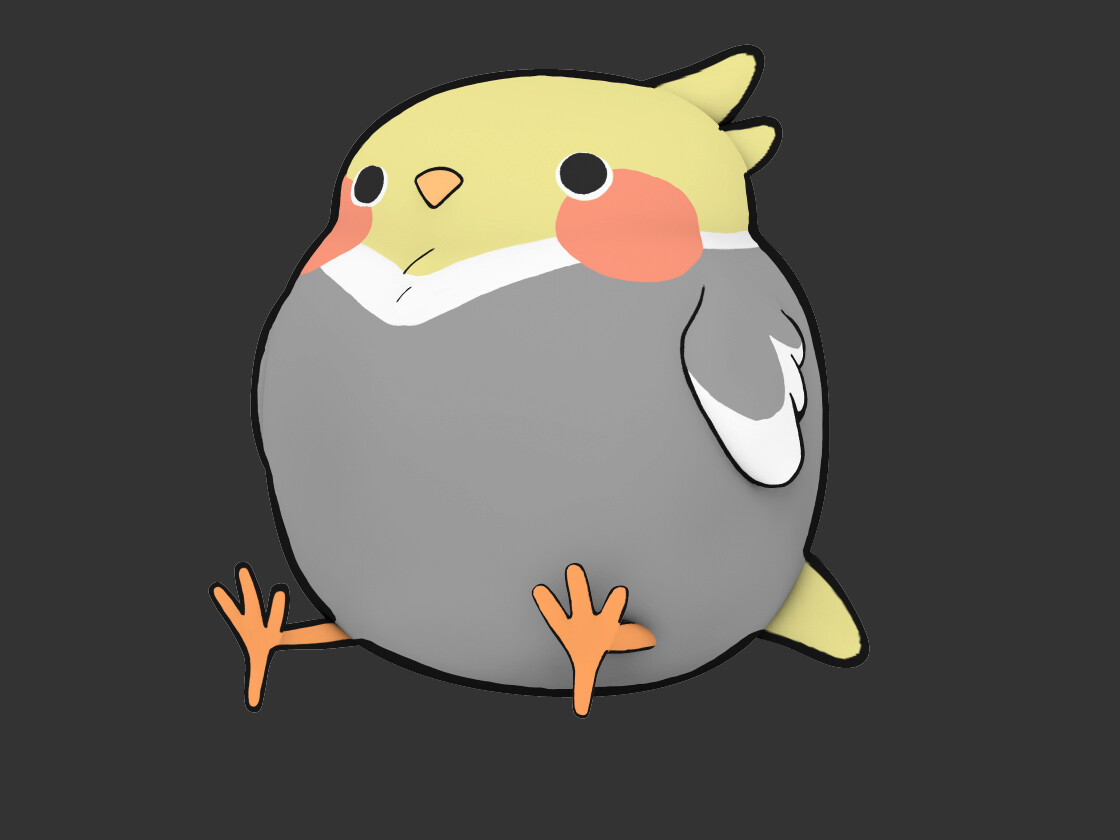 how to draw fat birds