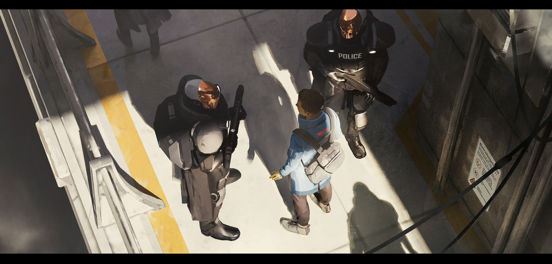 ArtStation - The checkpoint - alternate lighting and angle