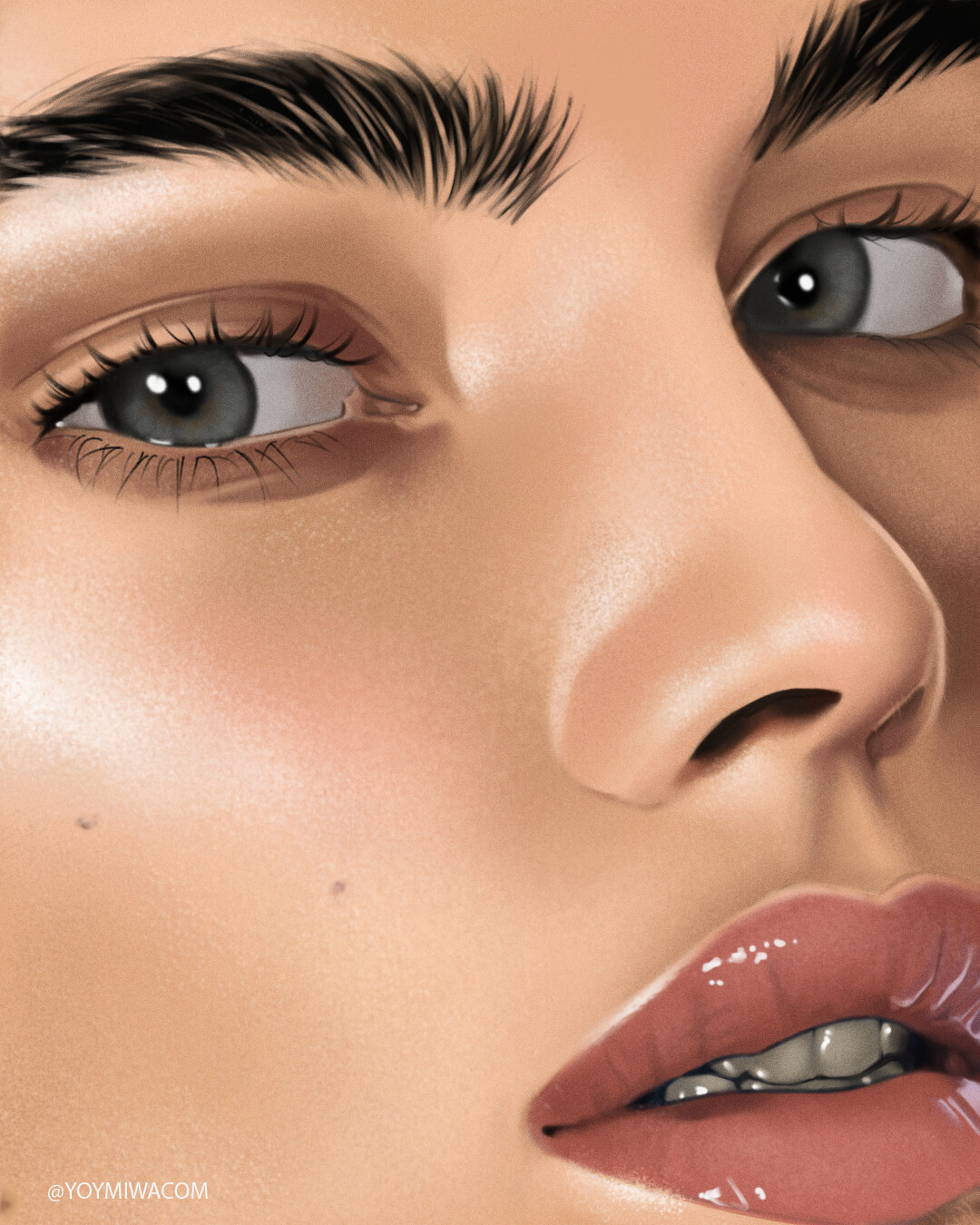 ArtStation - Close up portrait