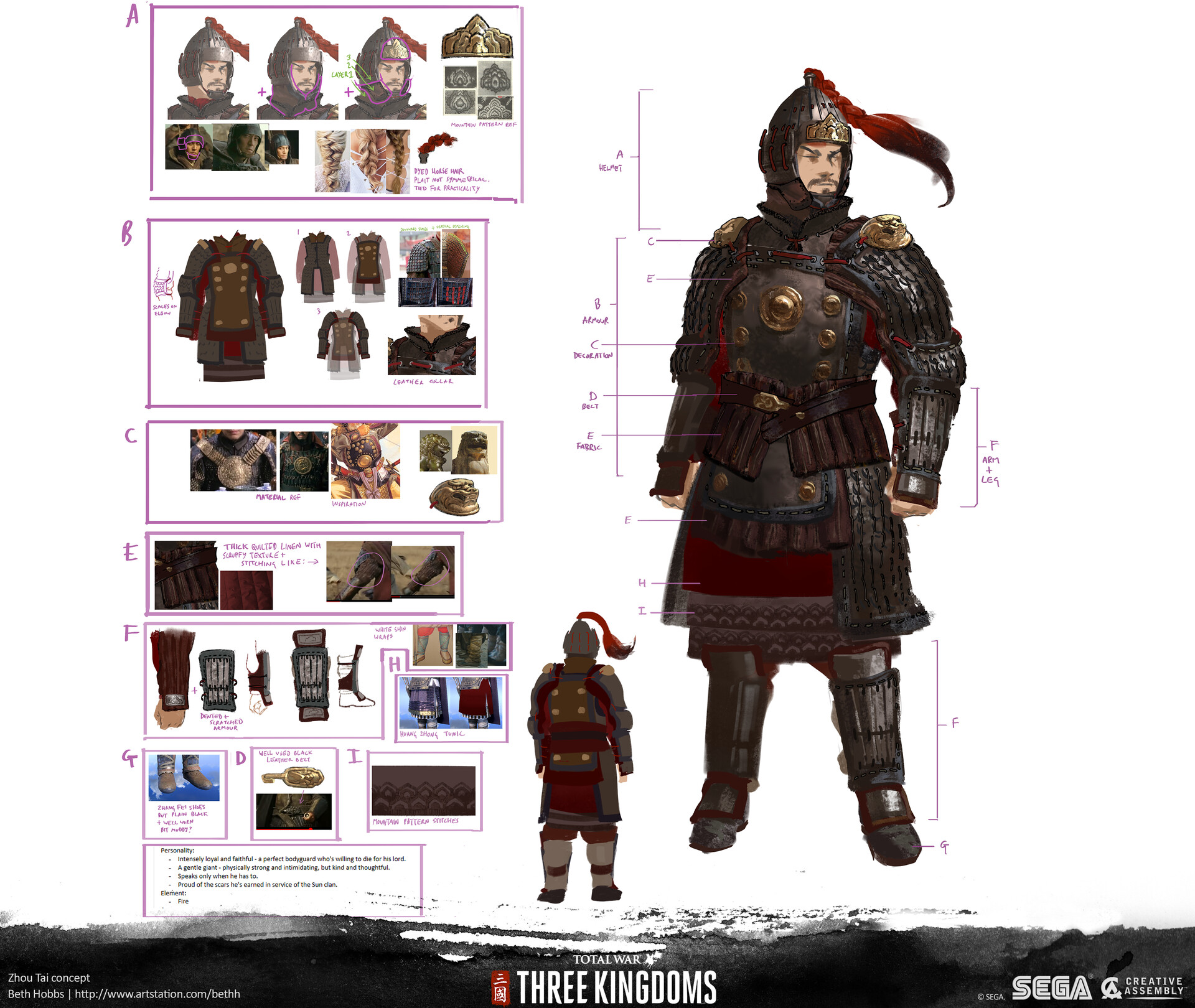 ArtStation - Total War: Three Kingdoms - Zhou Tai