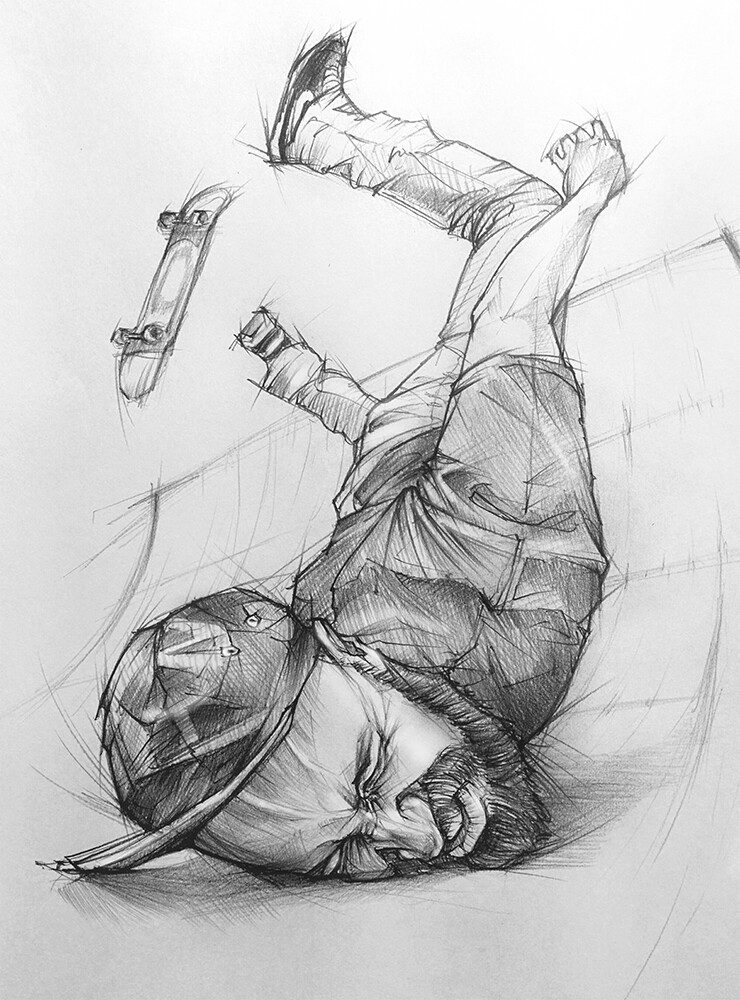 ArtStation - pencil drawing portrait Toh-Yasu藤保 #029