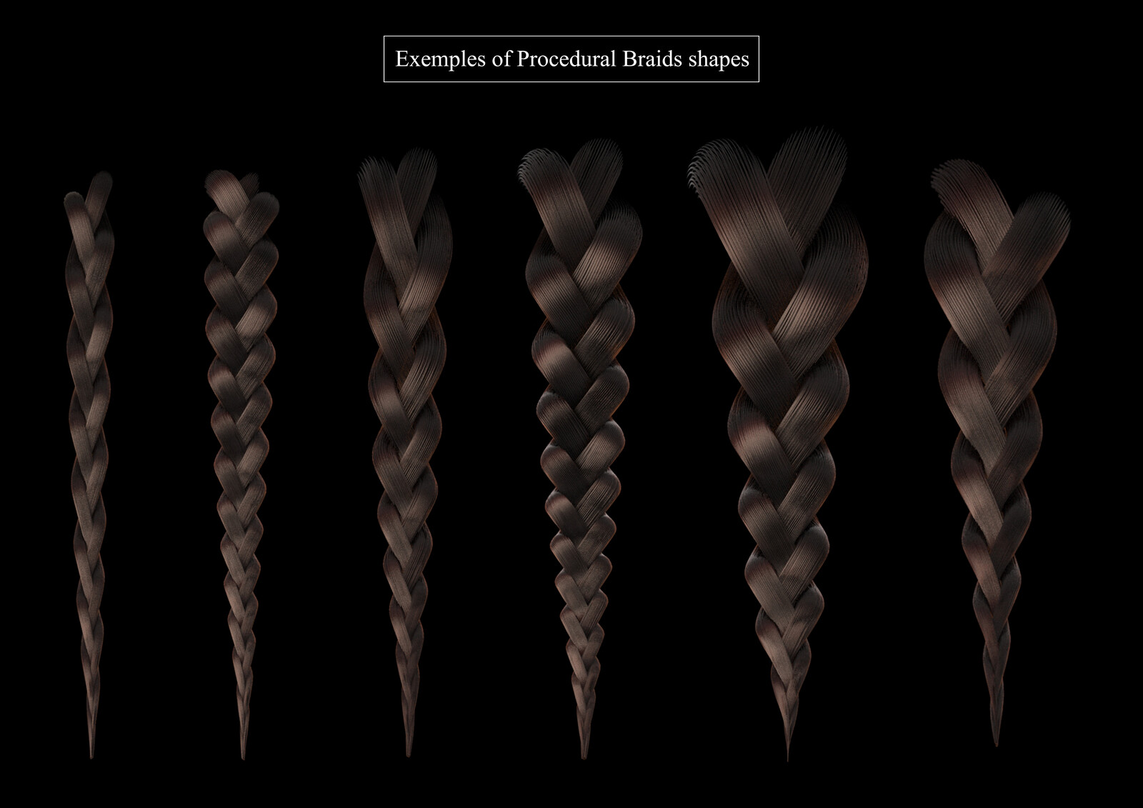Flore argentieri - Procedural Braids Generator