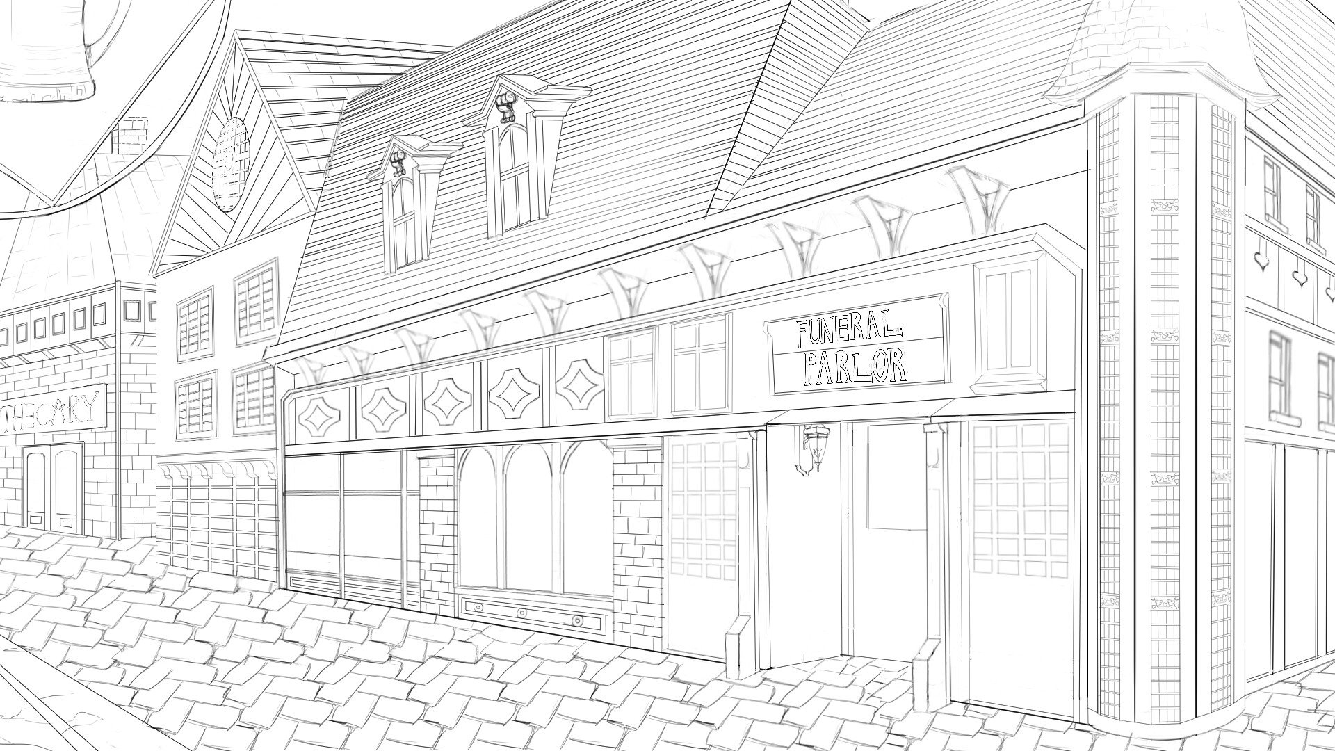 ArtStation - WIP Background Illustrations for 2D short "Reaper and the ...