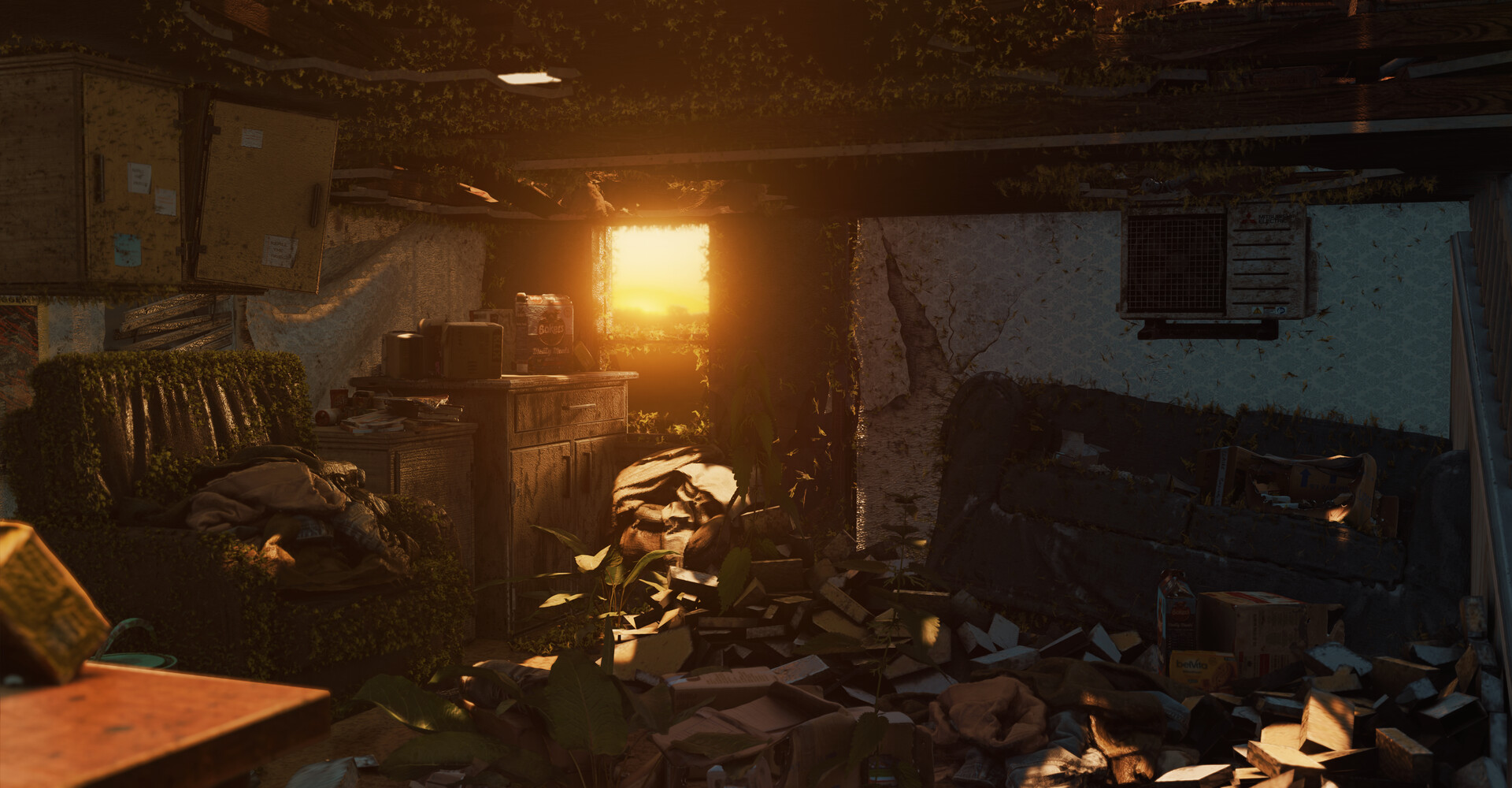 ArtStation - Post Apocalyptic House Environment