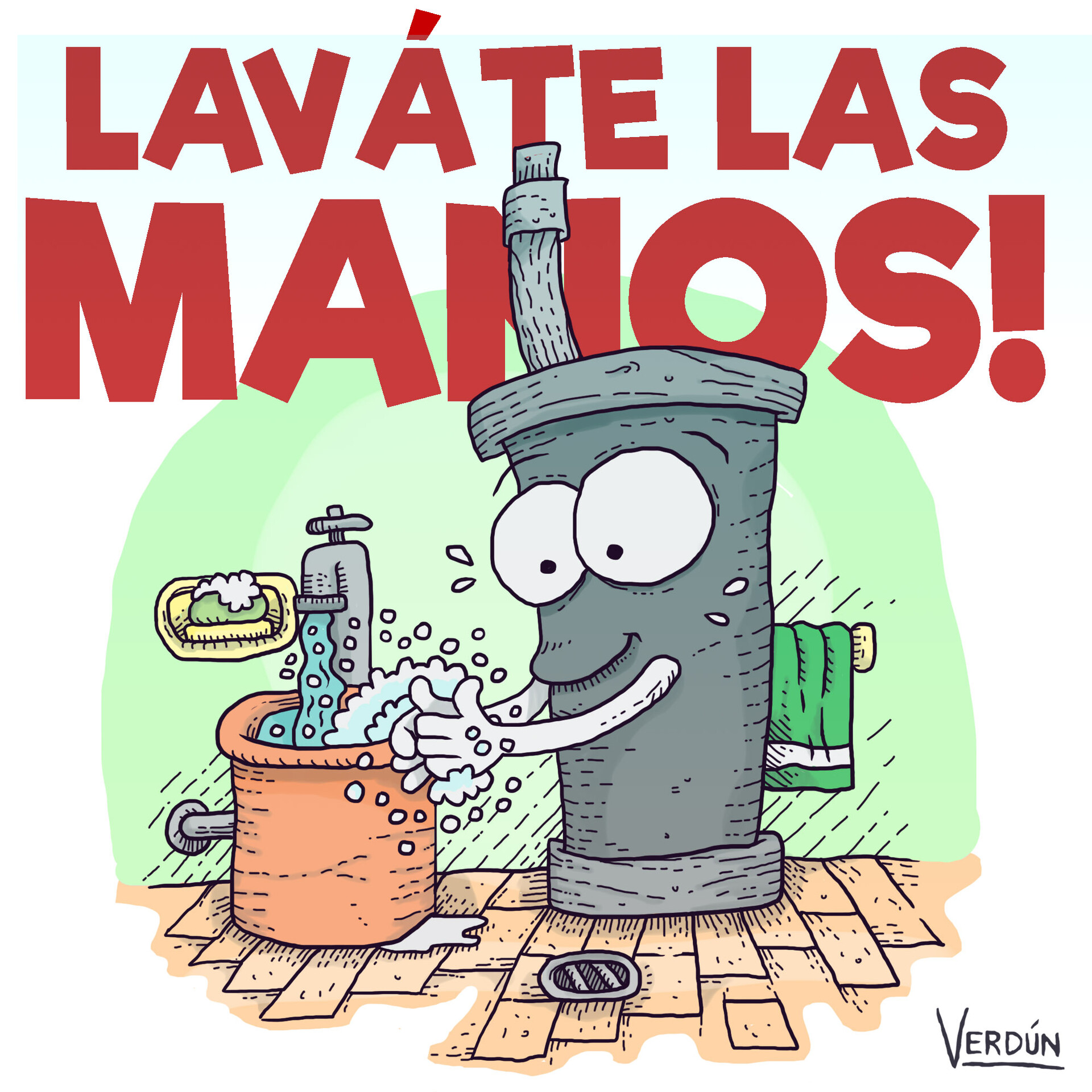 ArtStation - Laváte las manos! Wash your hands!