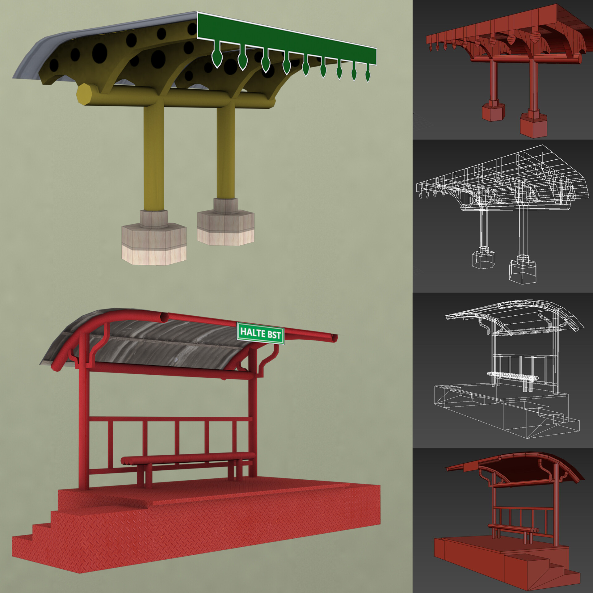 ArtStation - Halte Bus