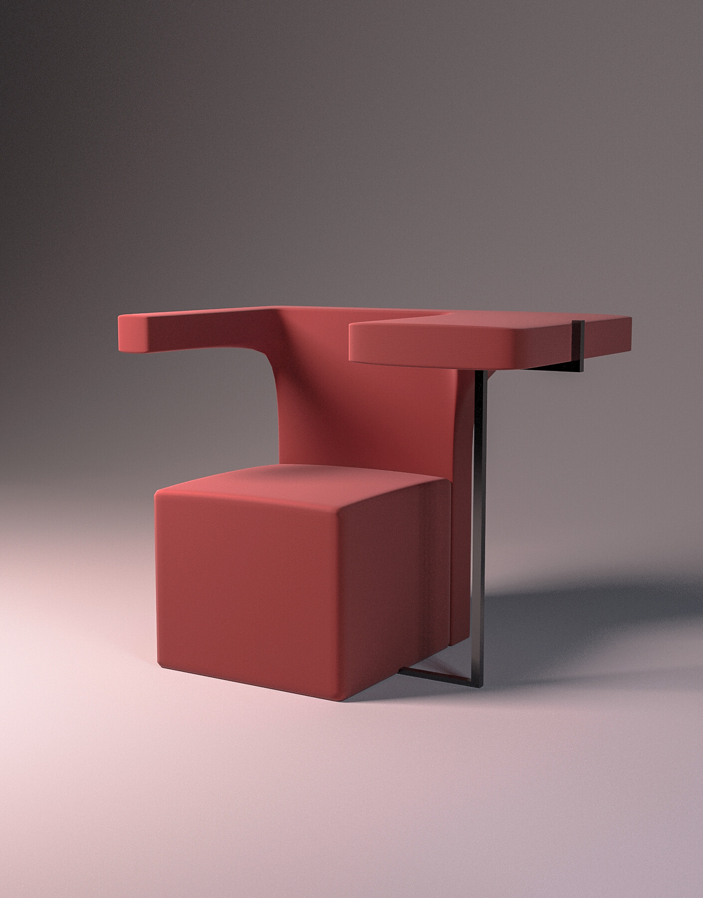 ArtStation - Design of a chair with a table