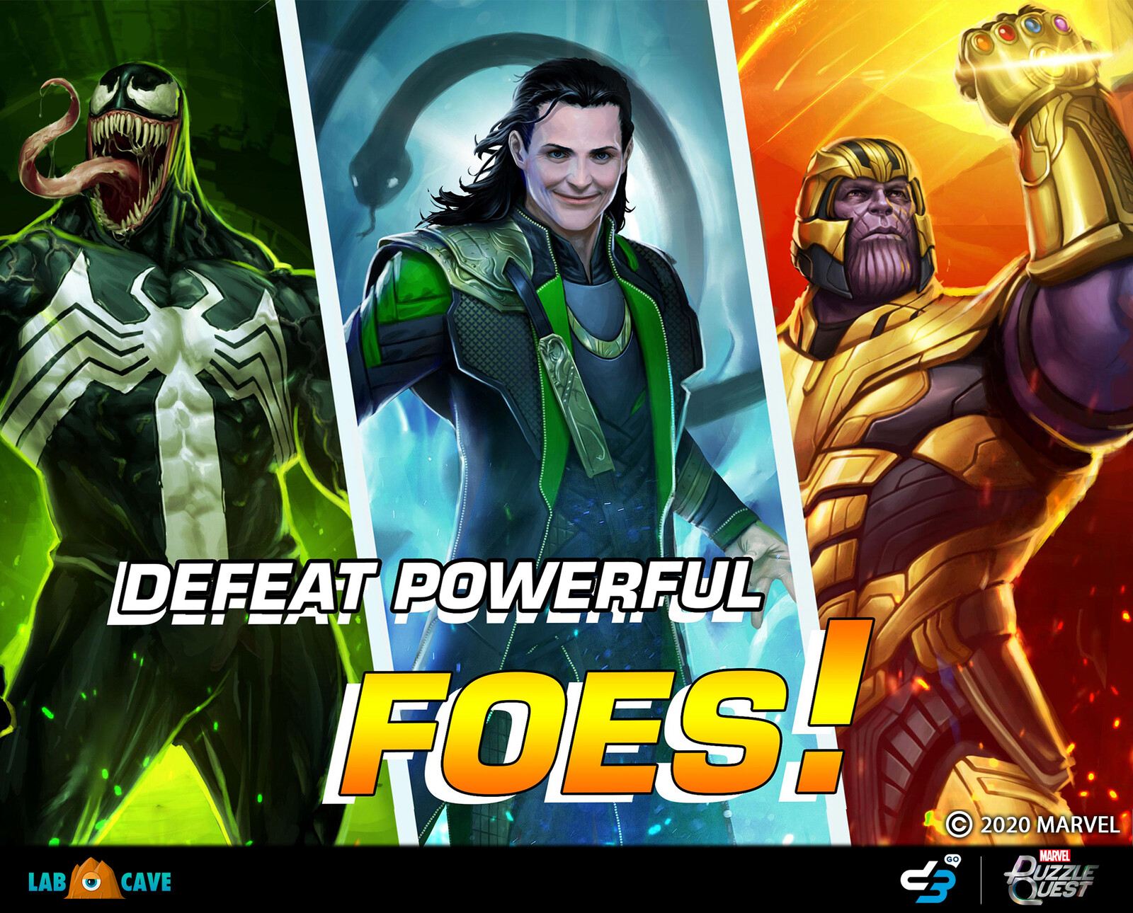 LAB CAVE - Marvel Puzzle Quest- CRO assets for Google Play and iTunes ...