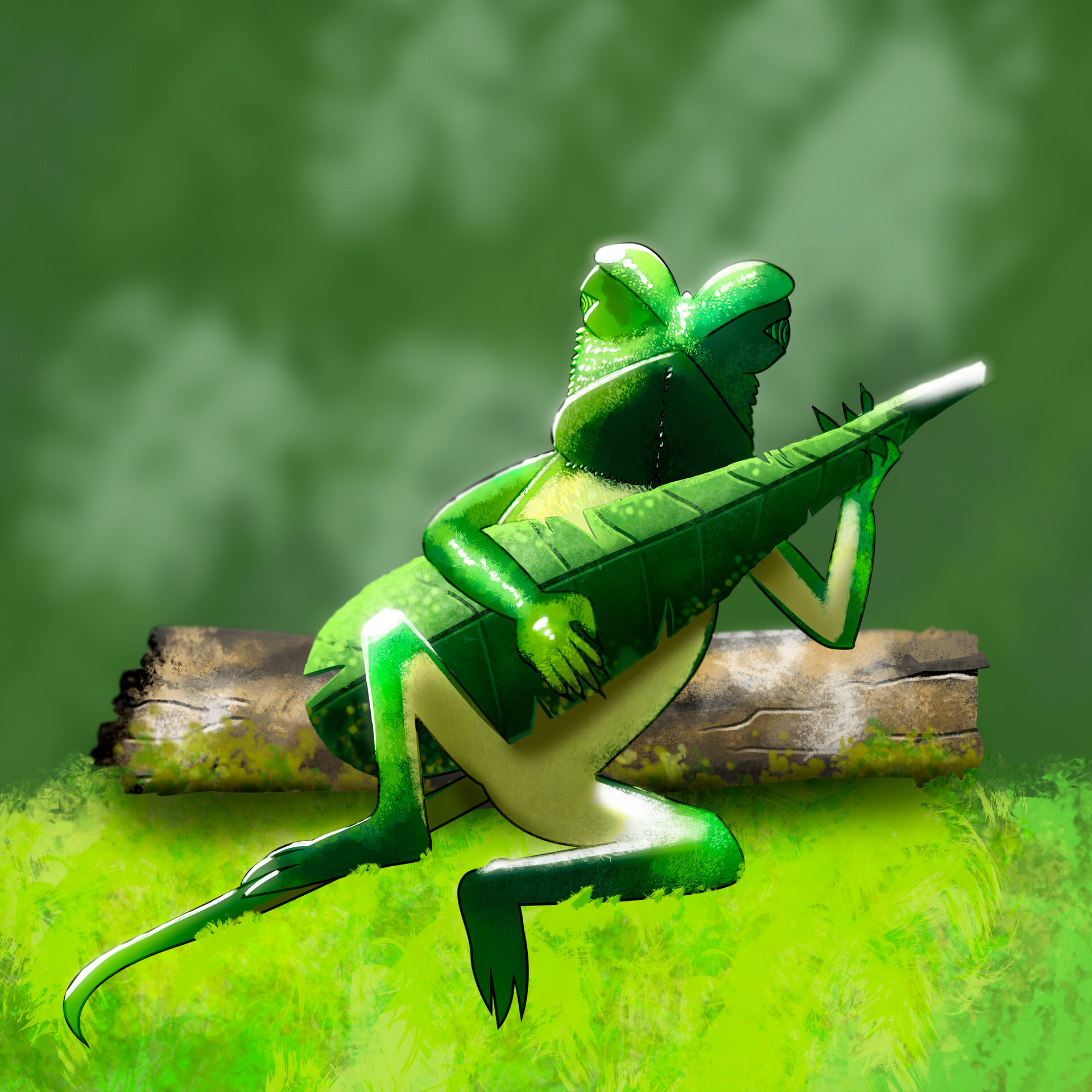 ArtStation - Guitarrist Lizard