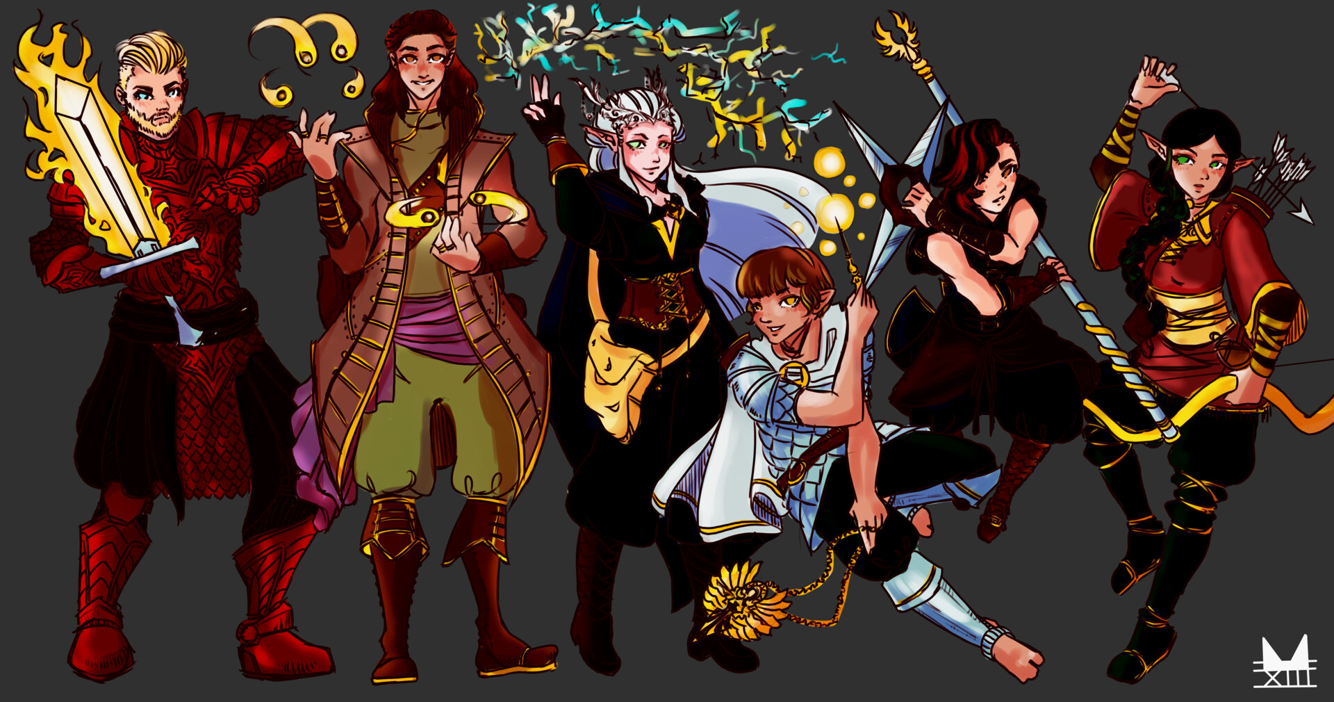 ArtStation - [commission] DnD Party 2