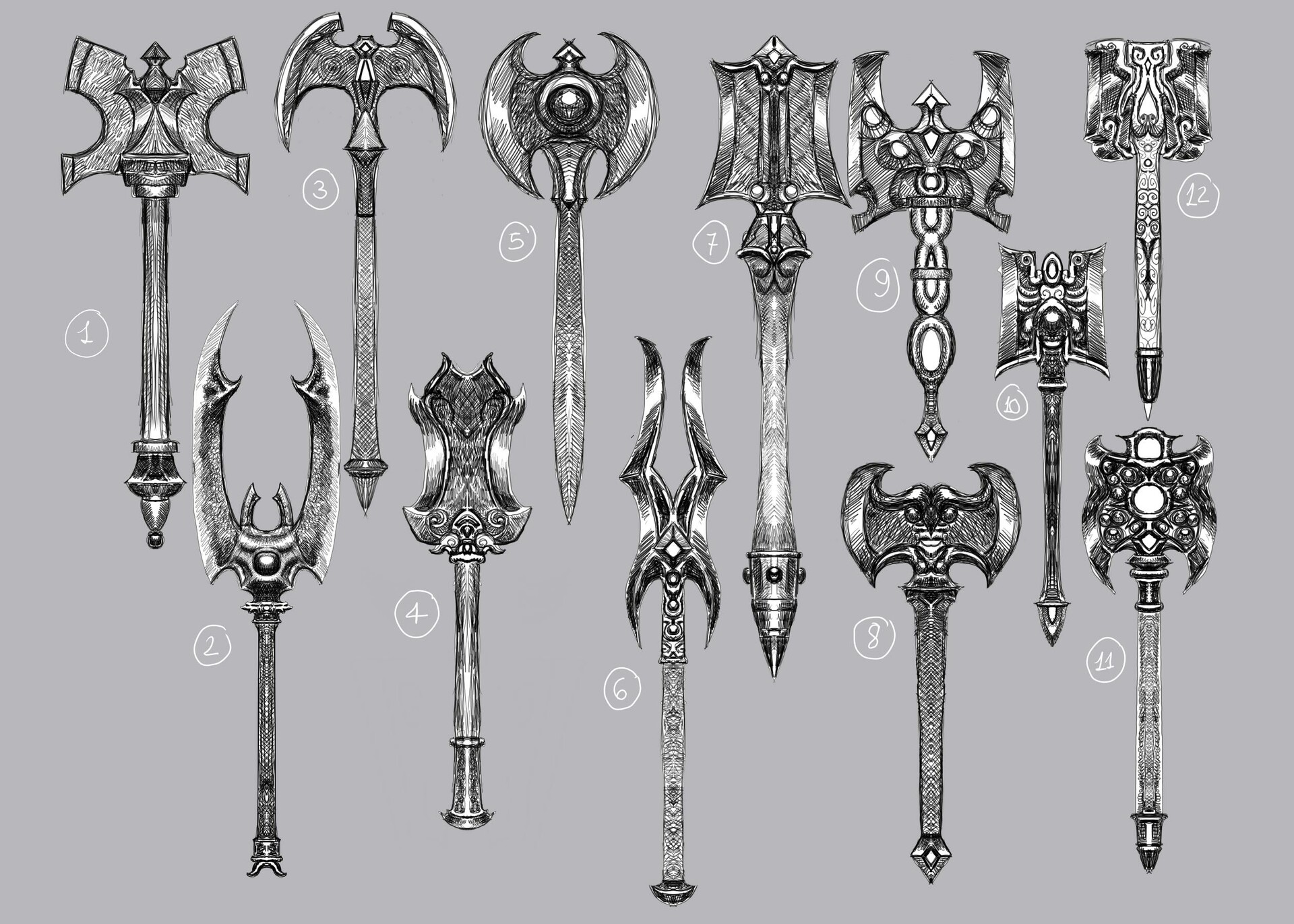 ArtStation - Axe Sketches