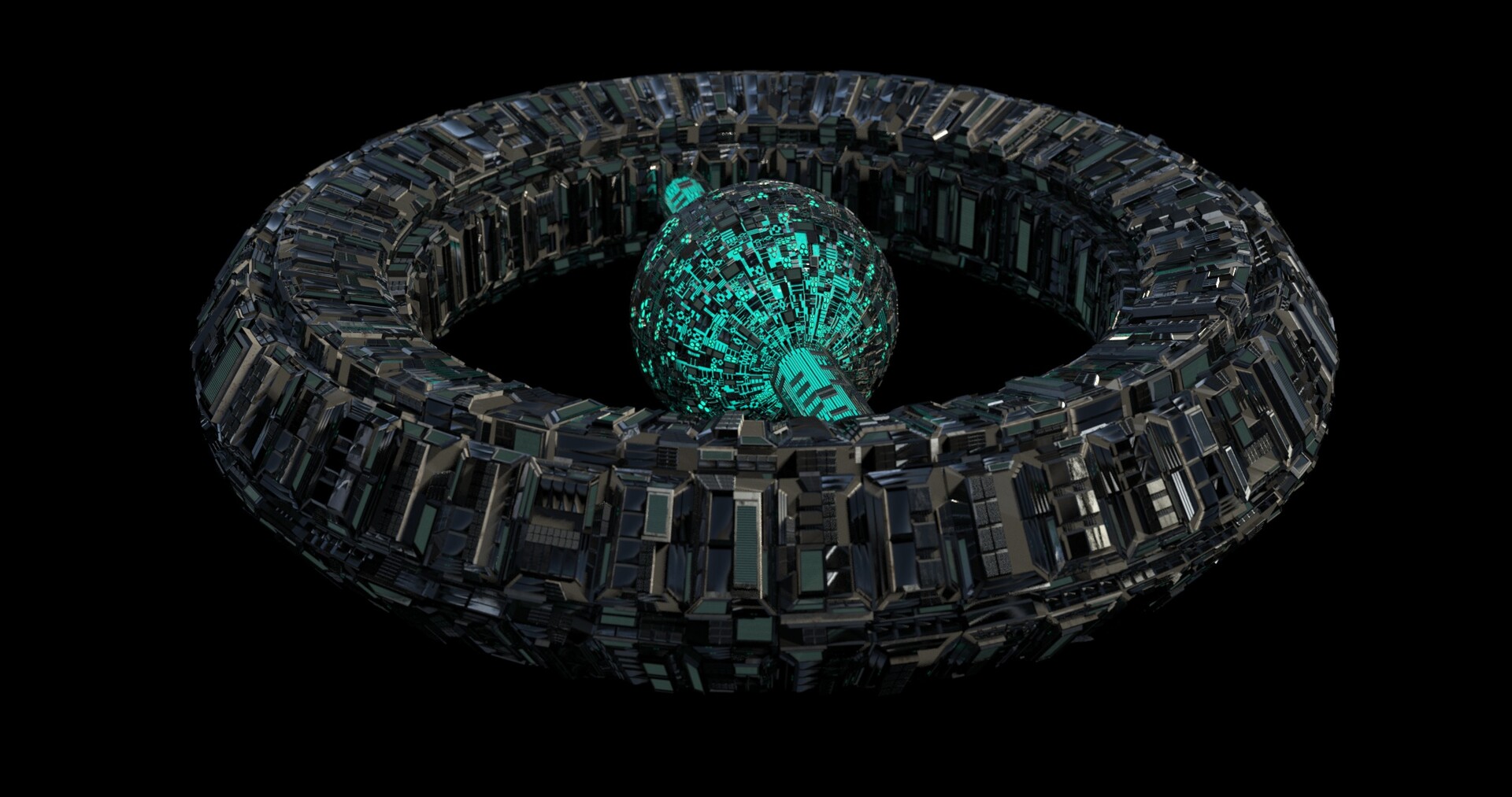 Junqi Zhang - [Houdini] Procedural Modelling Space Station