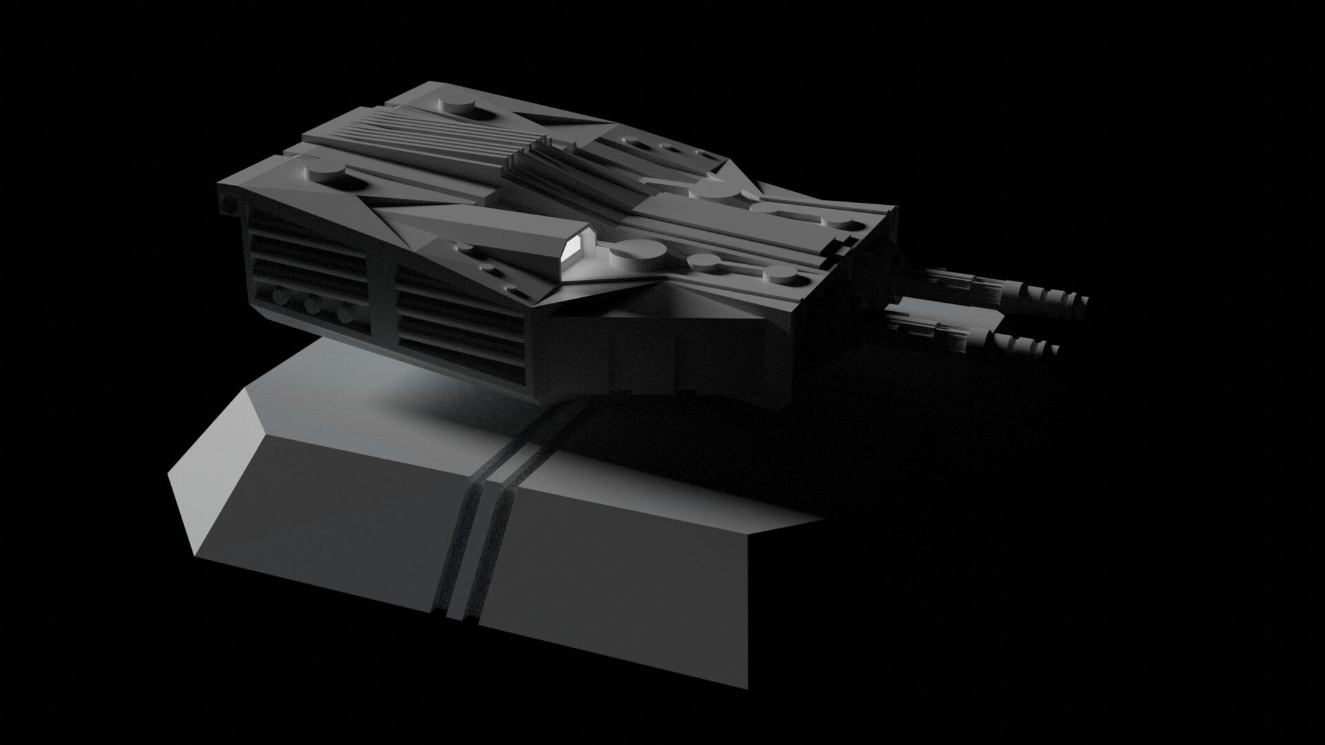 ArtStation - Dual 480TT SuperHeavy Turbolaser Turret