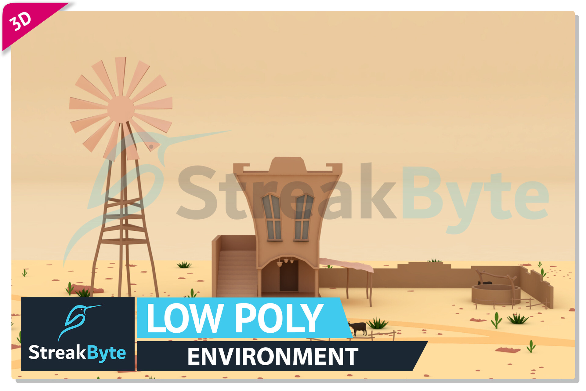ArtStation - Low Poly Desert Environment