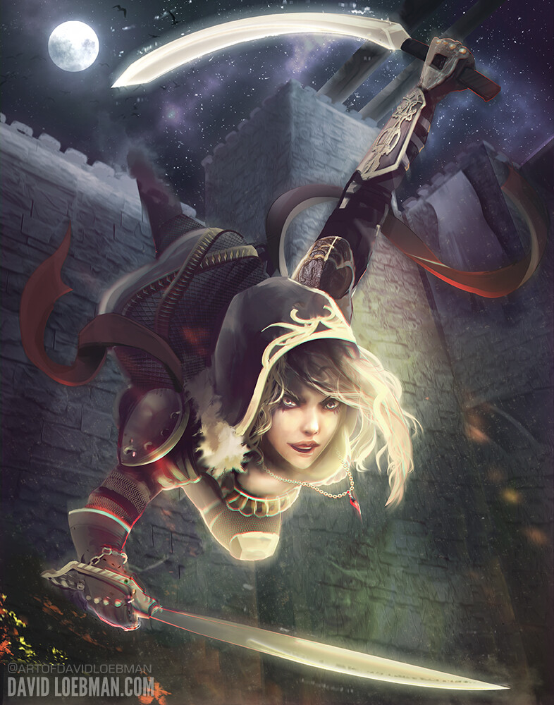 ArtStation - Pounce! - Bladedancer Assassin