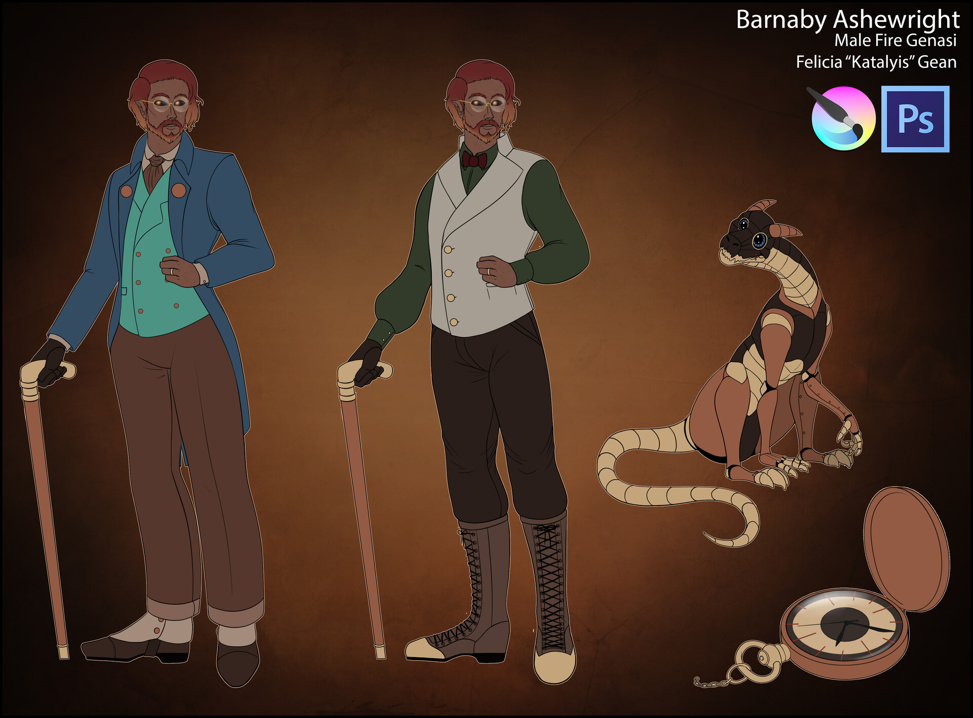 ArtStation - Character Reference Sheet: Barnaby Ashewright