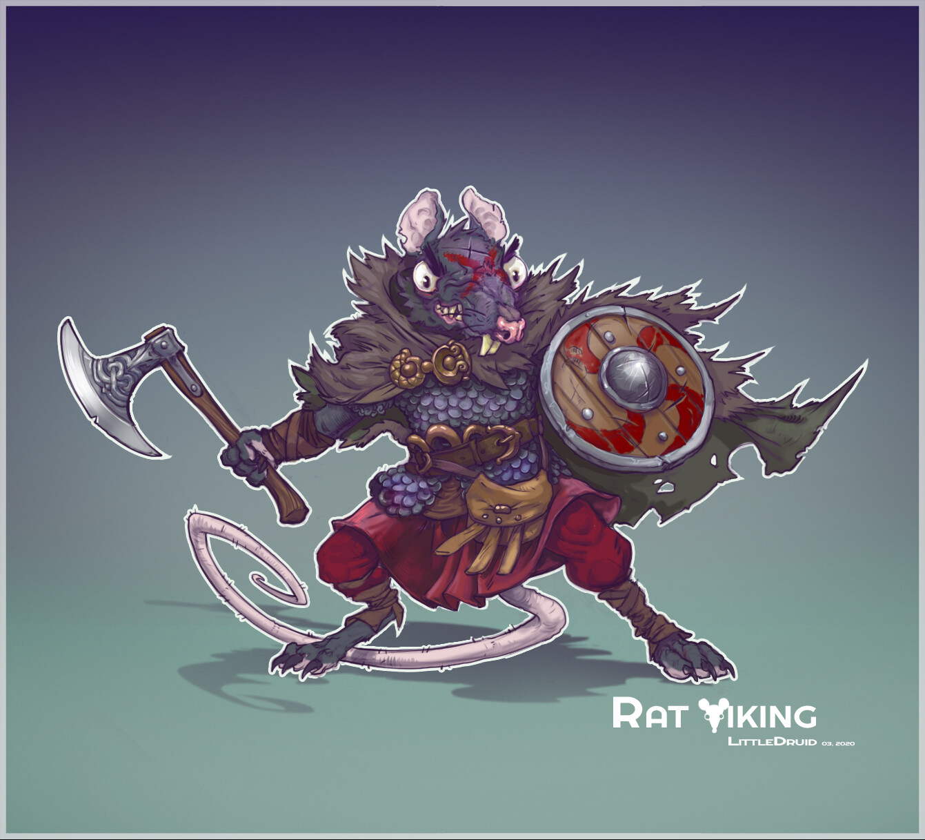ArtStation - Rat viking