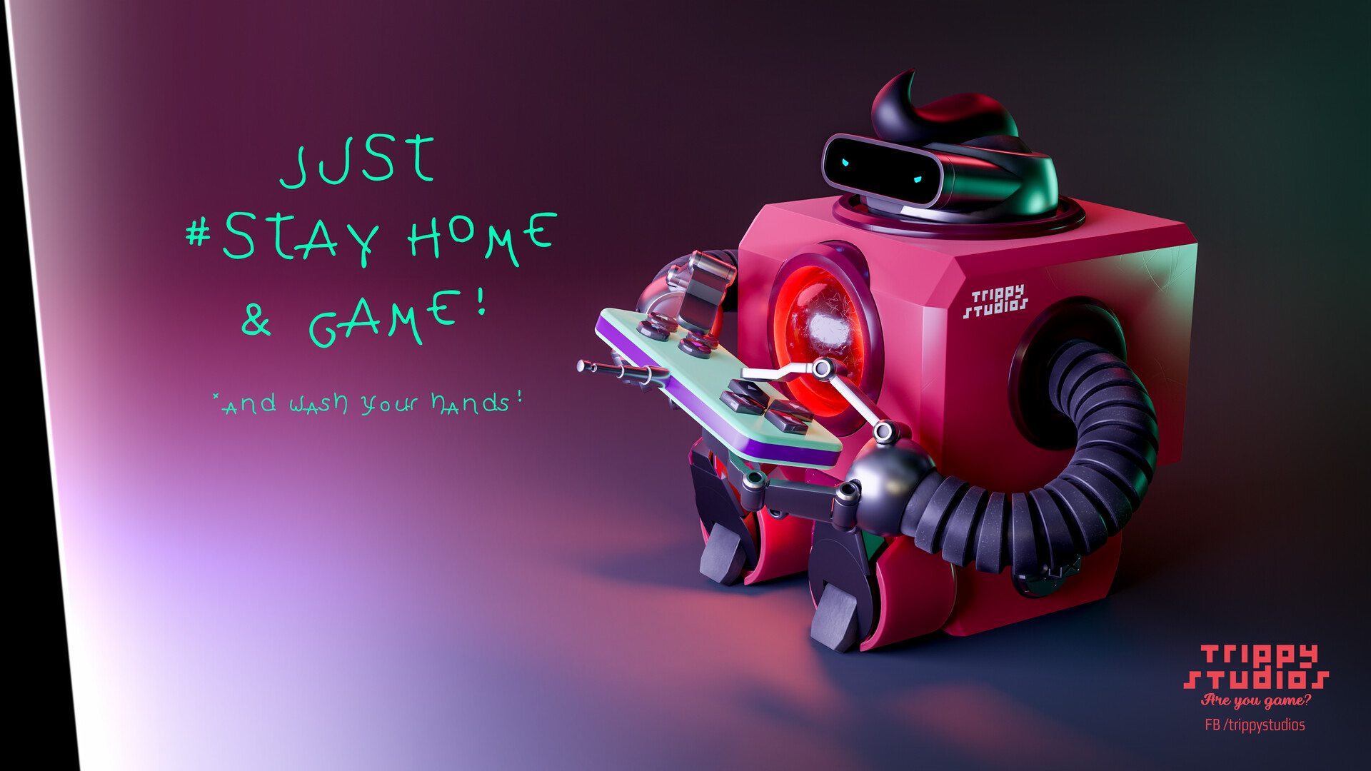 ArtStation - Stay Home and Game!