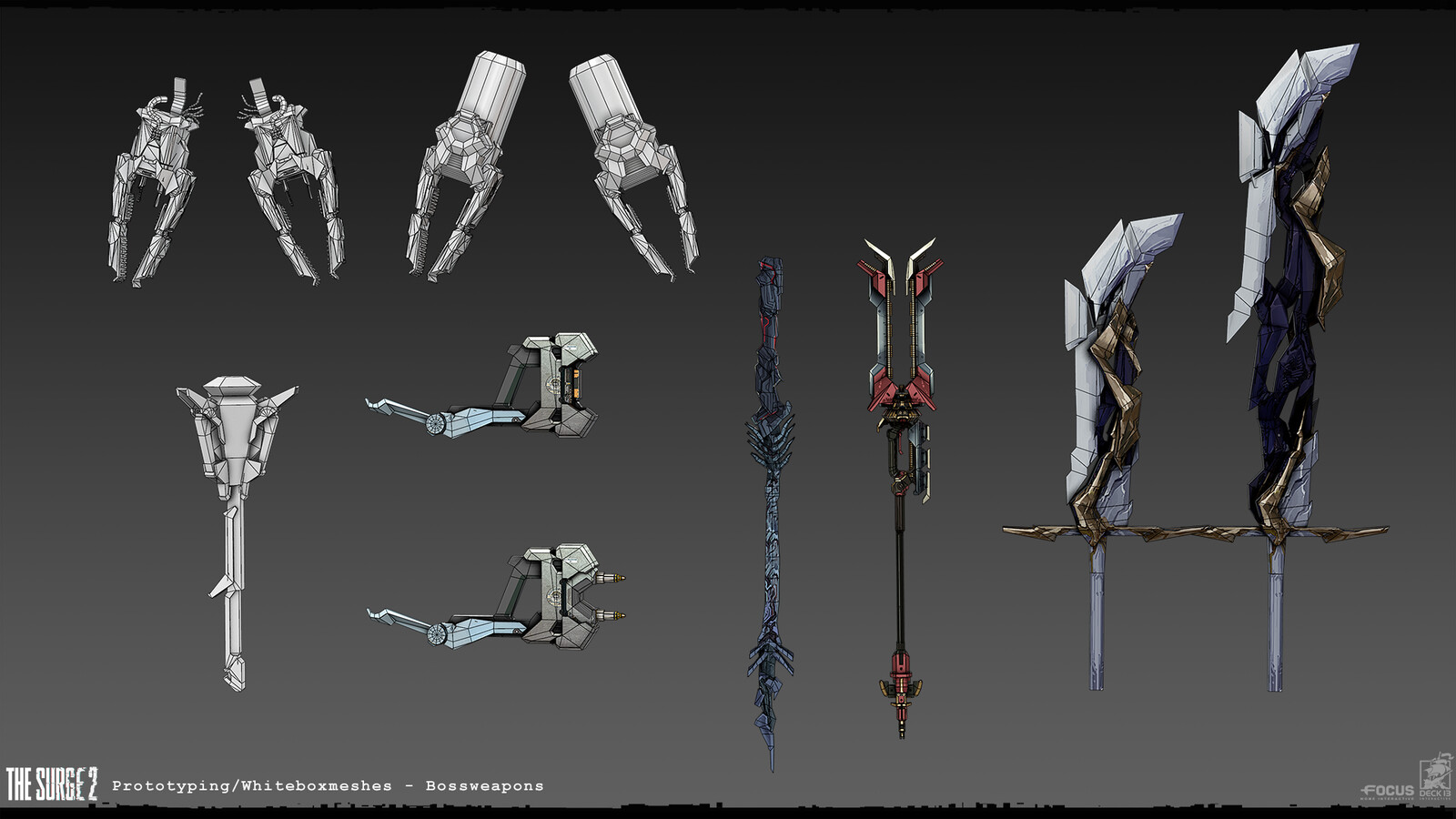 Stefan Hamann - The Surge 2 - Weapons Prototypes/Whiteboxes