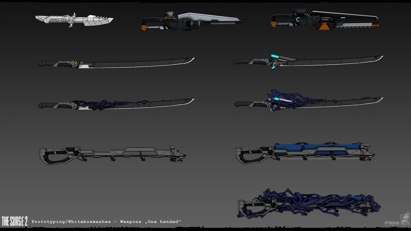 Stefan Hamann - The Surge 2 - Weapons Prototypes/Whiteboxes