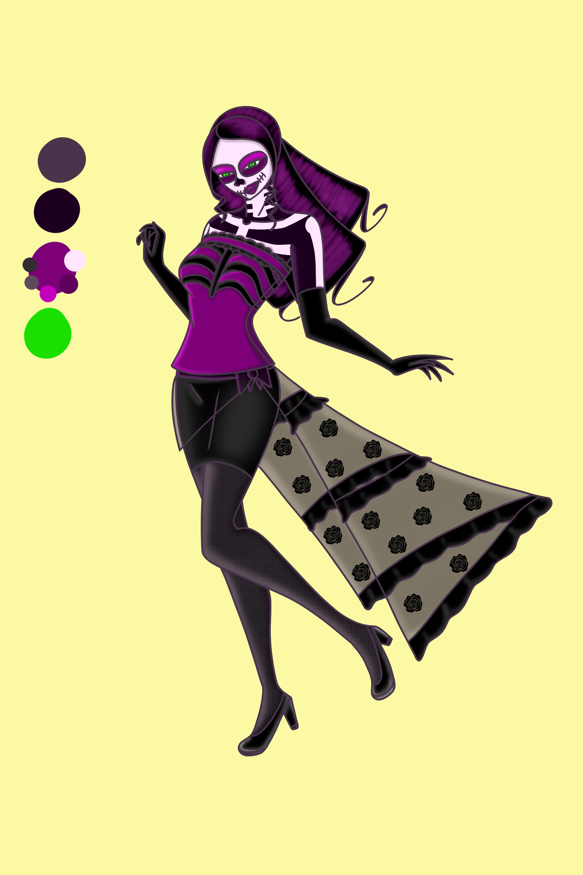 ArtStation - Lady Macabre OC