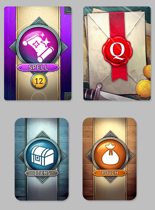 ArtStation - Card backs design