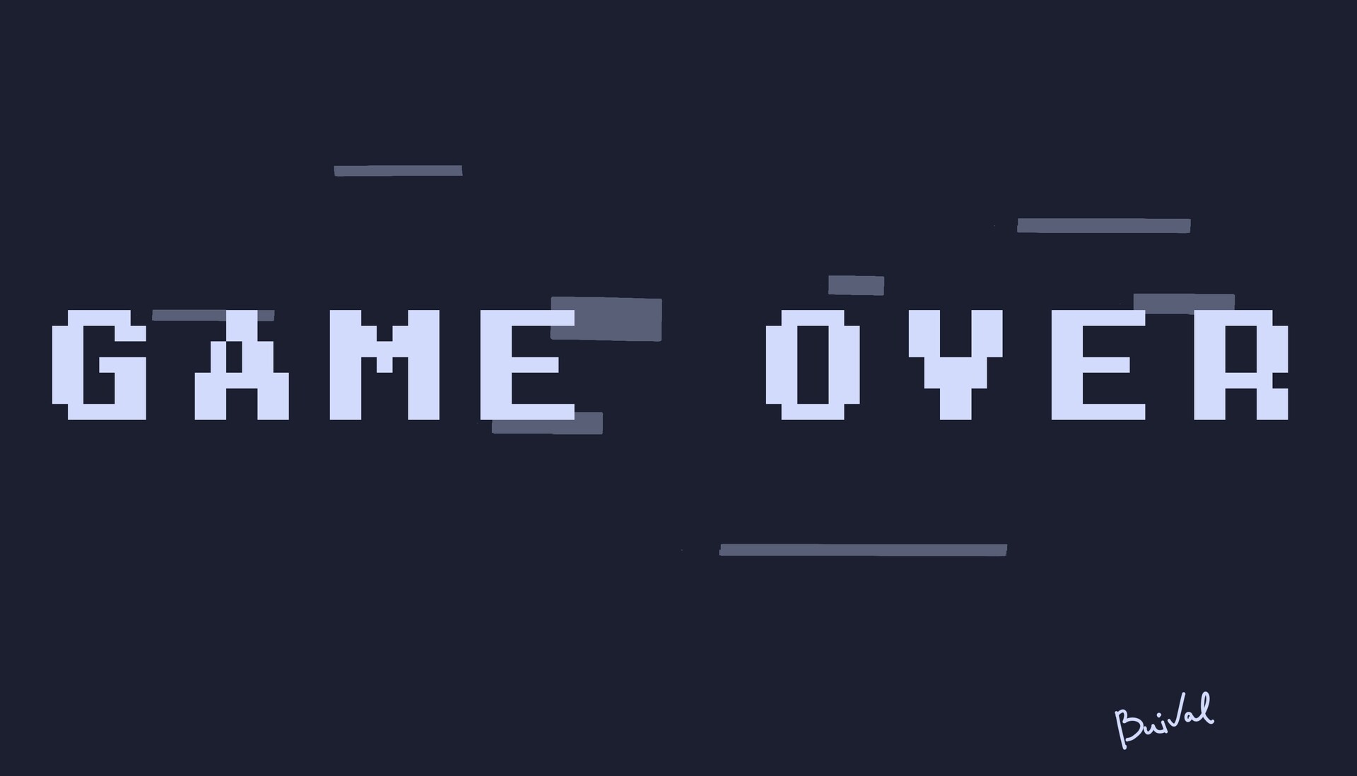 ArtStation - Gif game over