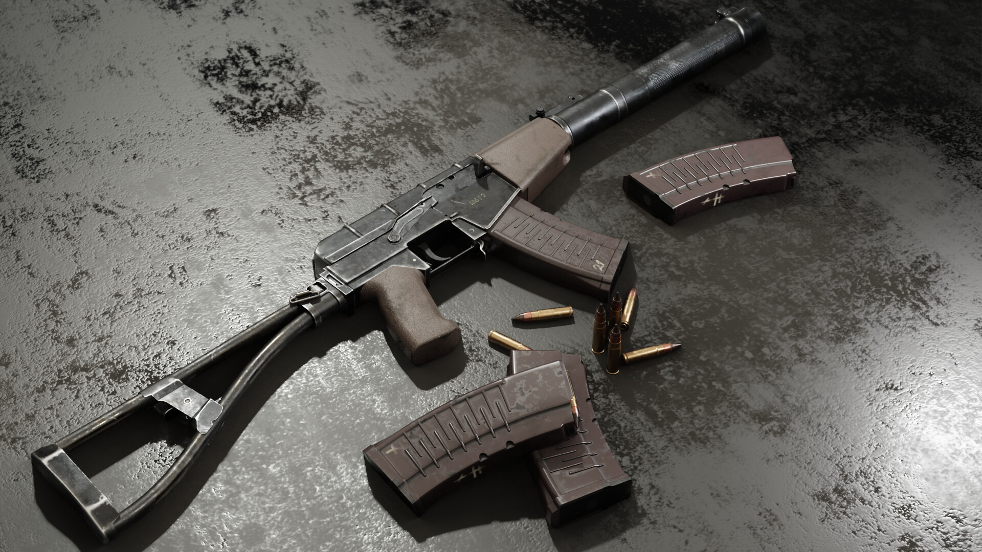 ArtStation - AS-VAL Special Sniper Rifle