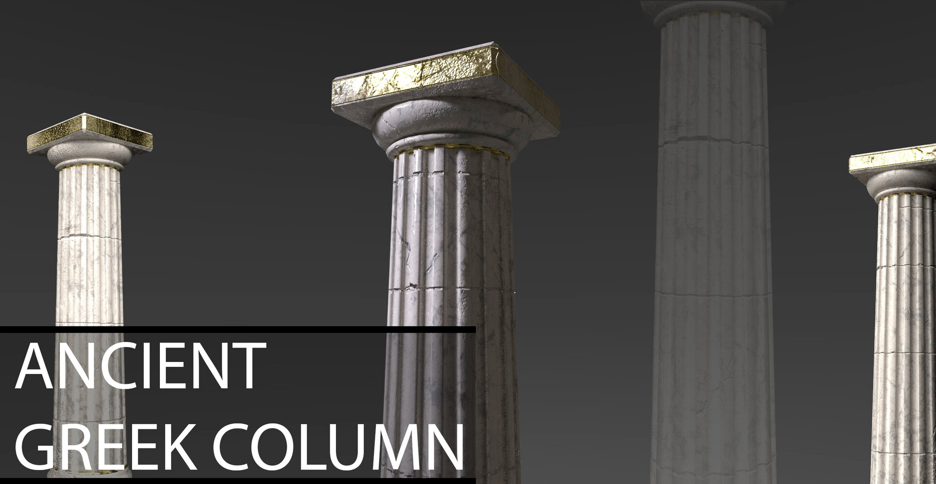 ArtStation - Ancient Greek Column Low-poly 3D model