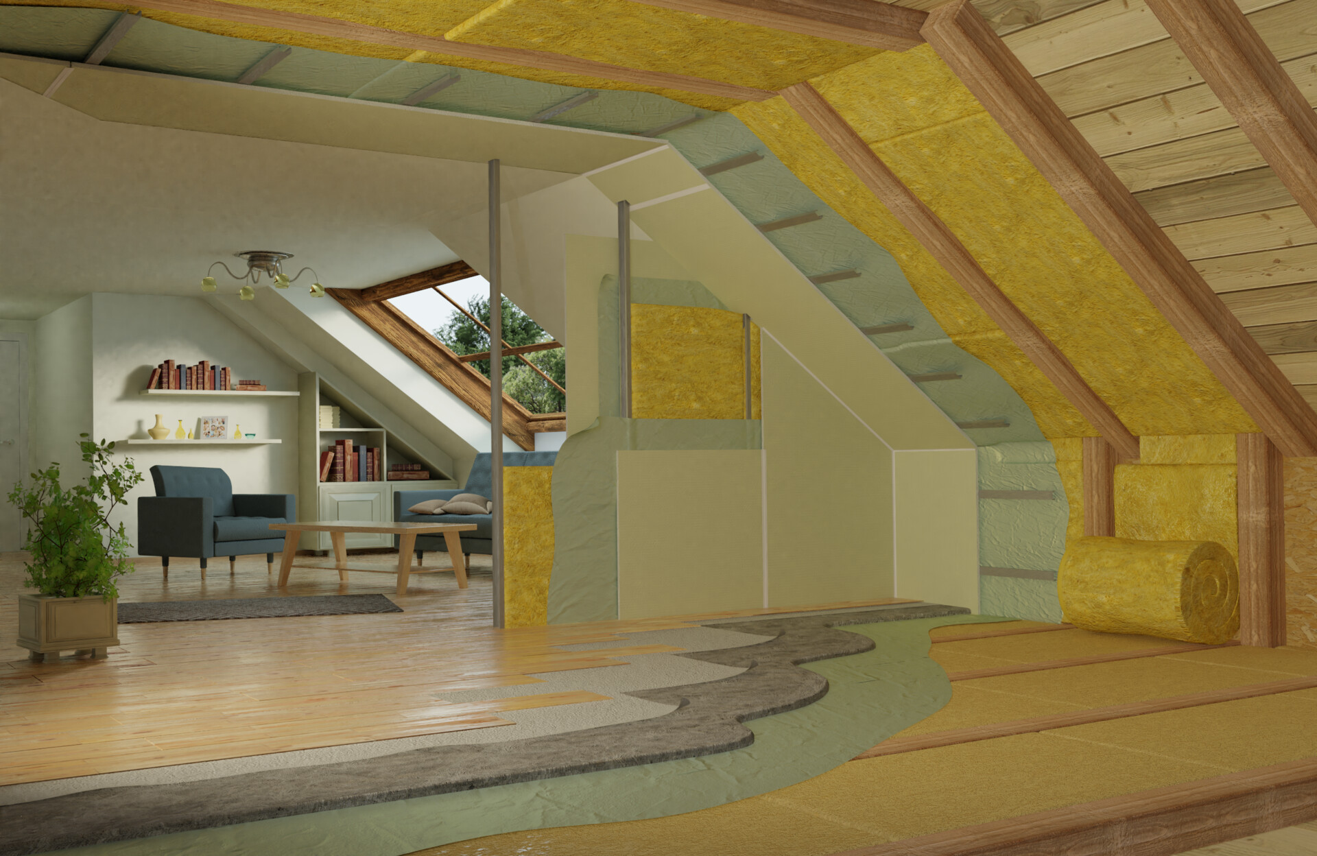 ArtStation - Attic render