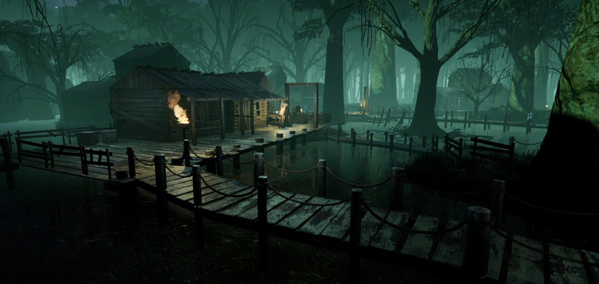 ArtStation - Swamp Village "Blackwaters Hill"