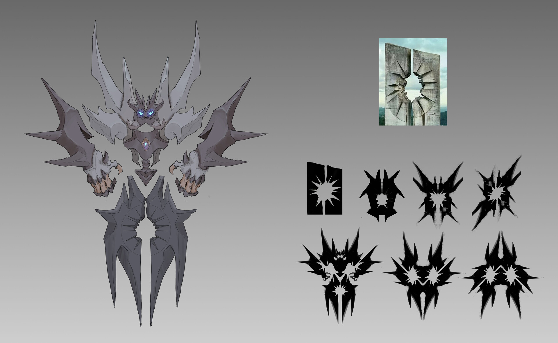 ArtStation - Stone statue demon