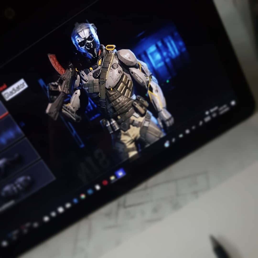 ArtStation - Ruin ink sketch from BO3