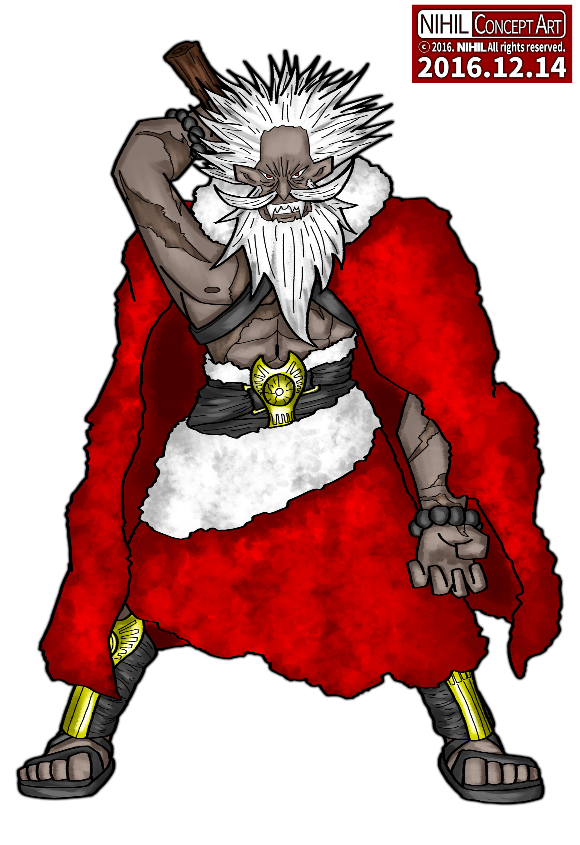 ArtStation - 2016 1214 2244 The old king - Santa Claus