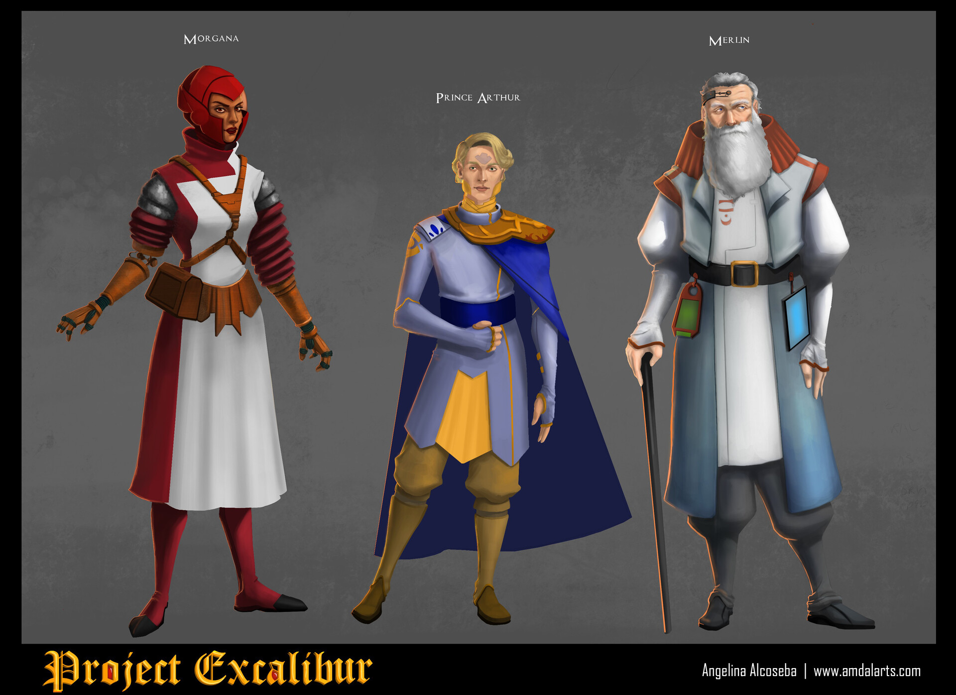 ArtStation - Project Excalibur Character Designs - Sci-Fi Arthurian Legend